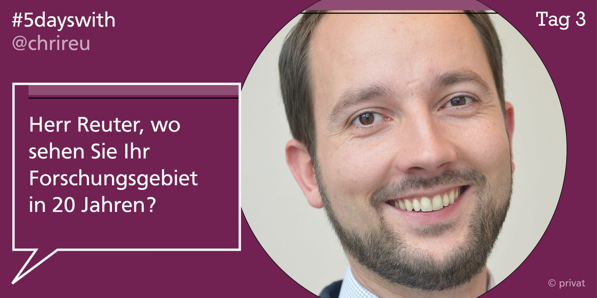 TU Darmstadt #5dayswith auf Twitter mit Professor Christian Reuter ...